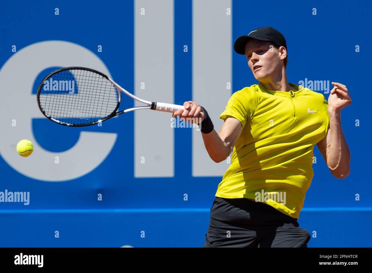 BARCELONE, ESPAGNE - AVRIL 19: Jannik sinner lors de l'Open de Banc ...