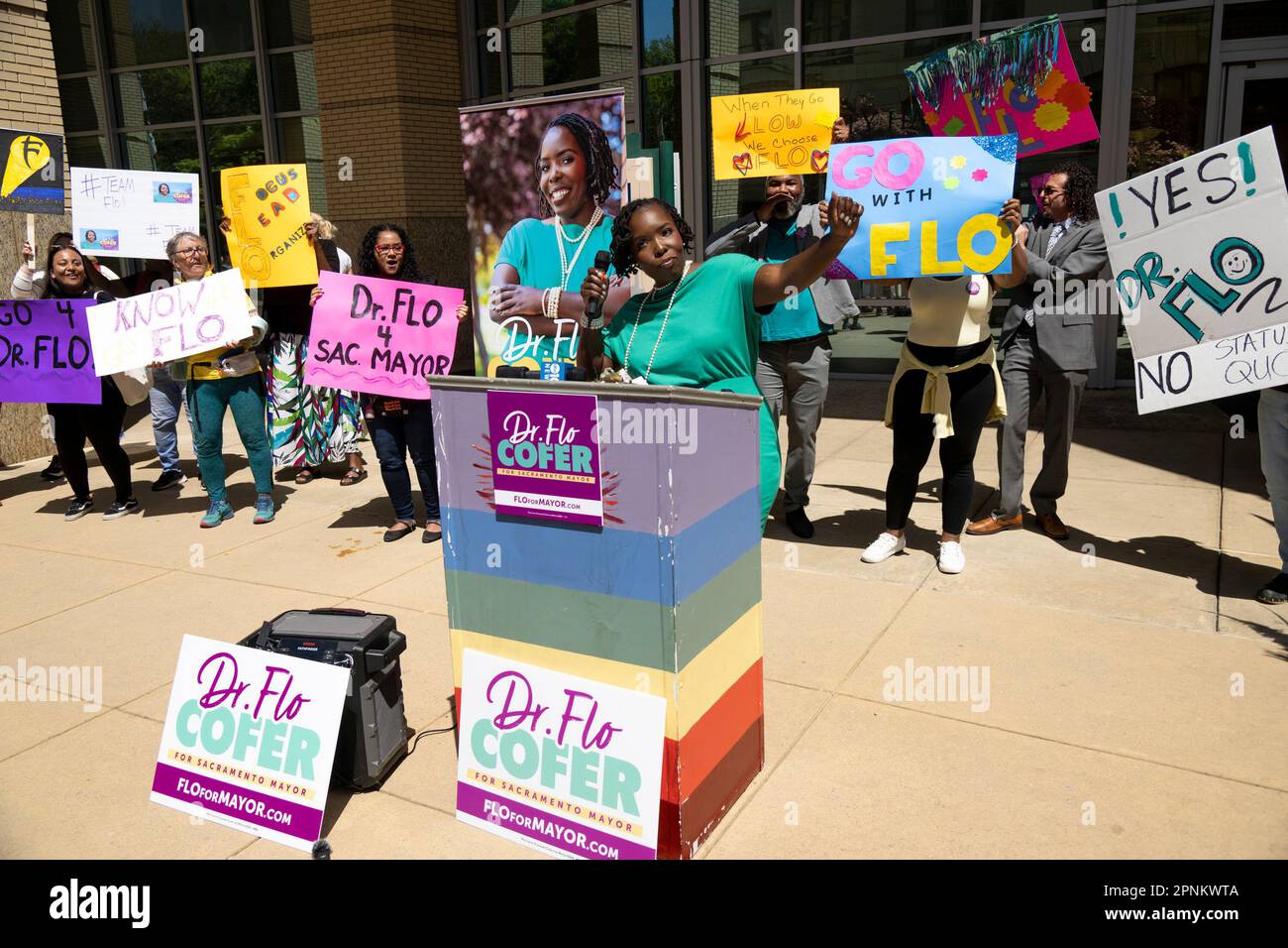 Sacramento, Californie, États-Unis. 19th avril 2023. Le Dr Flo Cofer ...