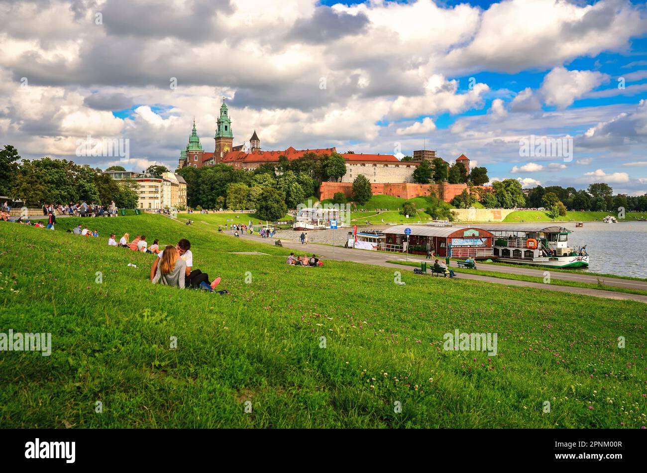 Cracovie, Pologne - 16 août 2014 : Château royal de Wawel à Cracovie ...