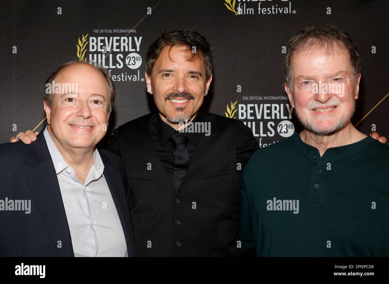 HOLLYWOOD, CA - 19 AVRIL : Mark Cerulli, Paul C. Rosen, Dan Chapman à ...
