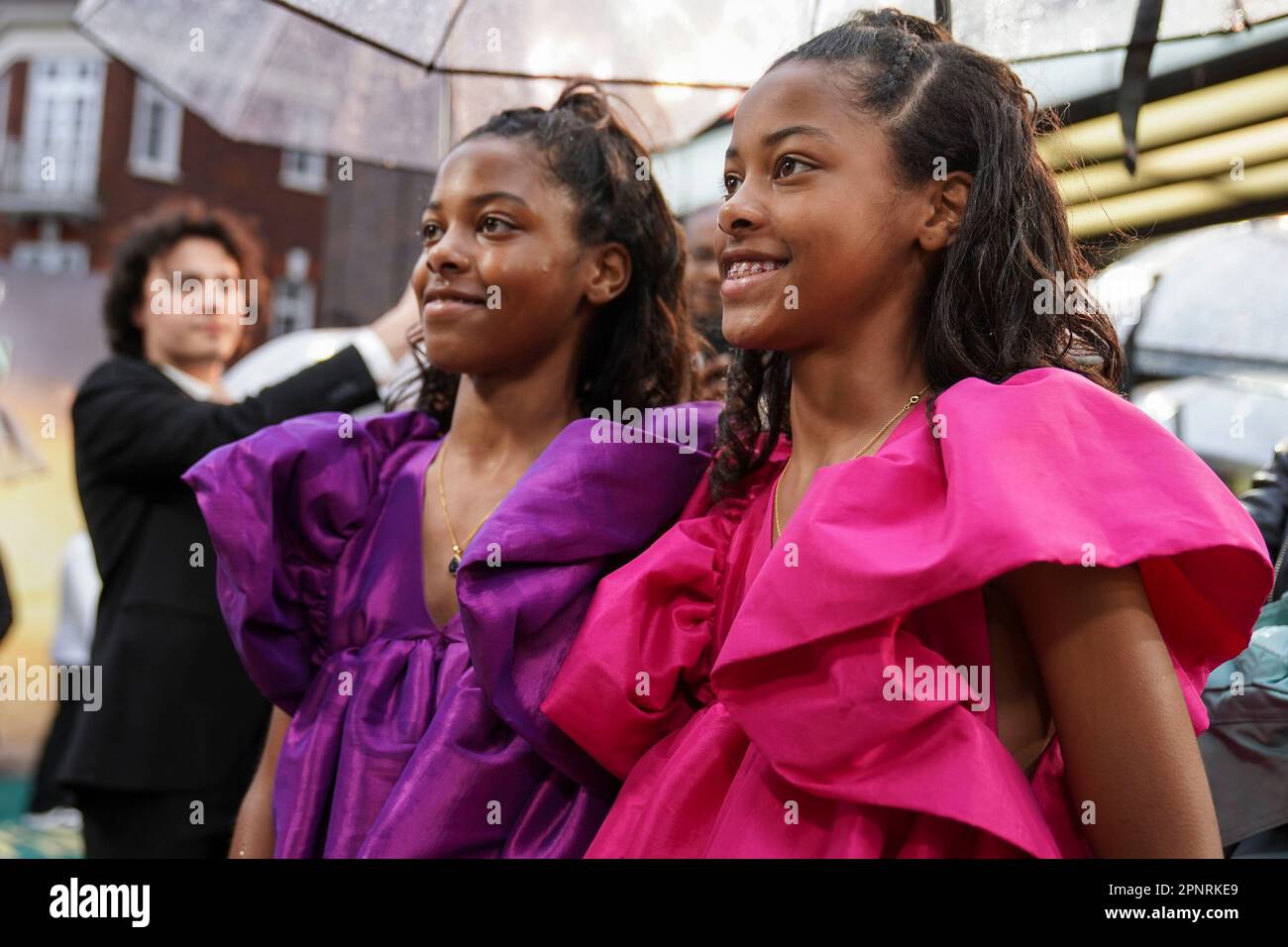 Skyler Yates and Kelsey Yates pose for photographers upon arrival at ...