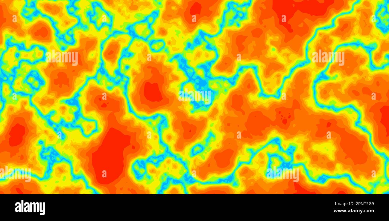 Carte thermique. Spectre thermique vectoriel abstrait. Distribution des ...