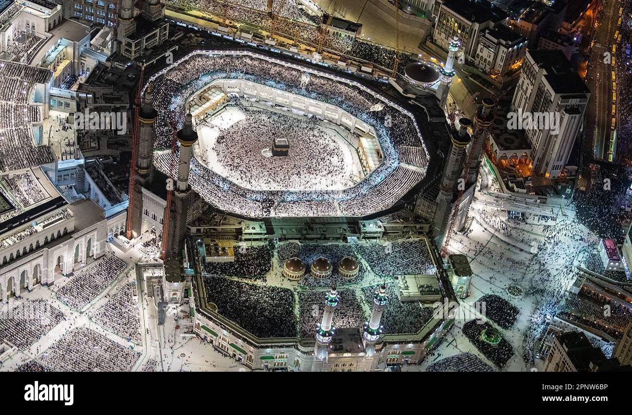 La Mecque, Arabie Saoudite. 19 avril 2023. Une vue aérienne montre les ...