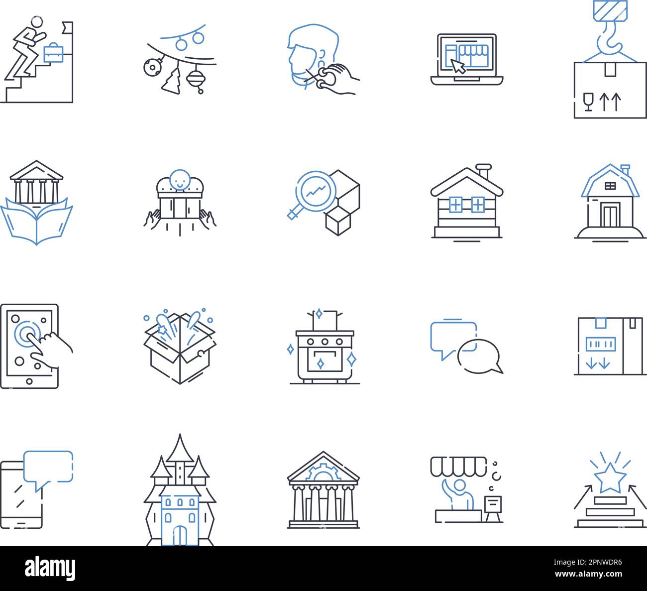 Collection d'icônes de la gamme de wagons de trolley. Tramway, tramway ...