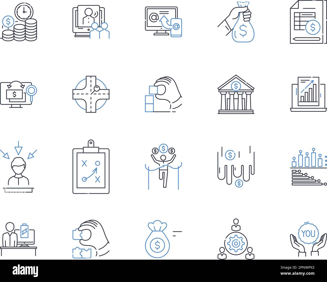 Collection d'icônes de la gamme de technologies éducatives. E-learning ...