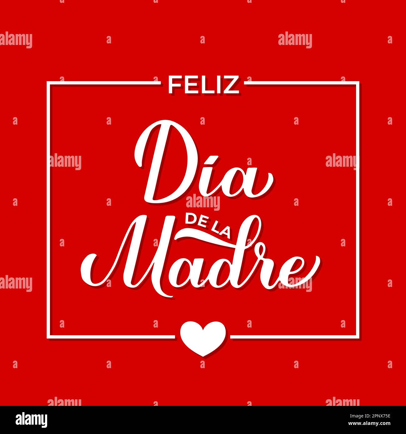 Bannière Feliz Dia de la Madre. Bonne fête des mères en espagnol ...