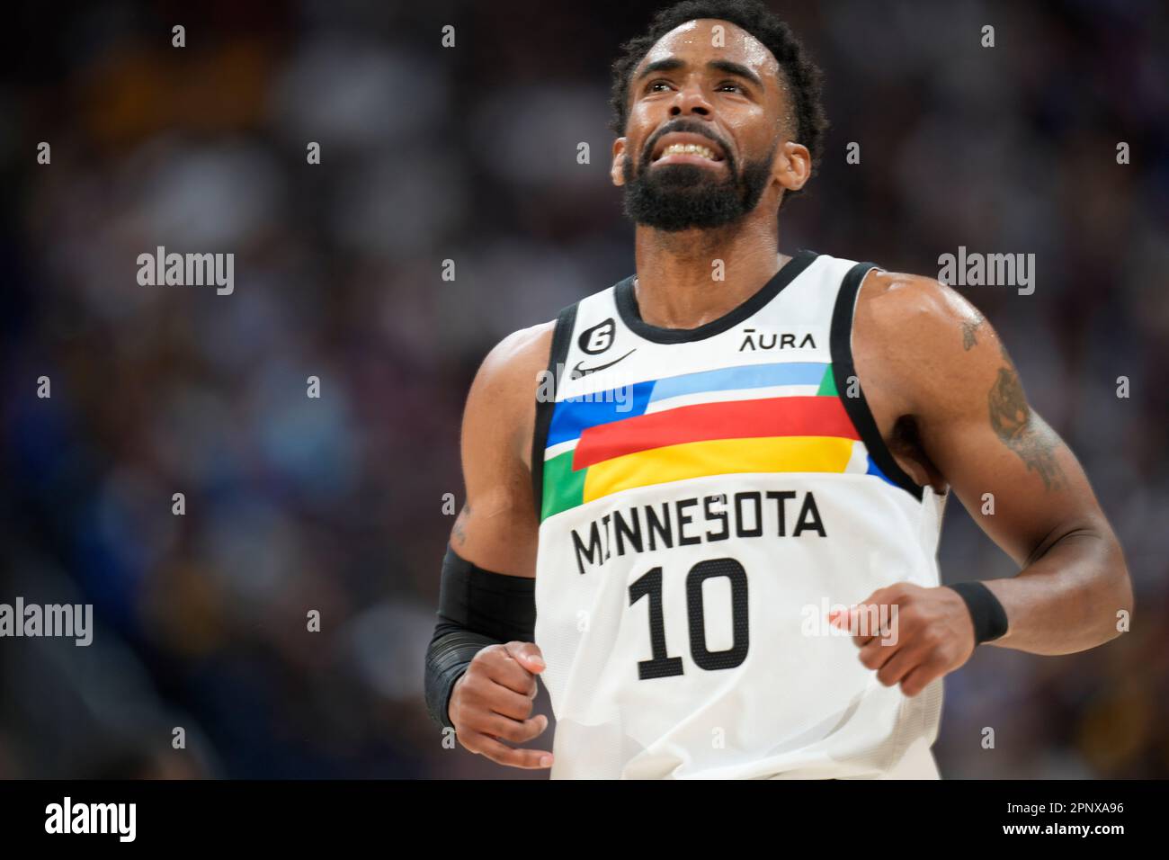 Minnesota Timberwolves guard Mike Conley (10) in the second half of ...