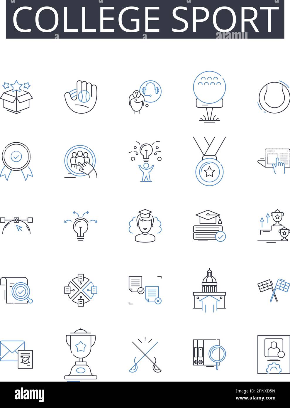 Athlétisme universitaire Banque d'images vectorielles - Alamy