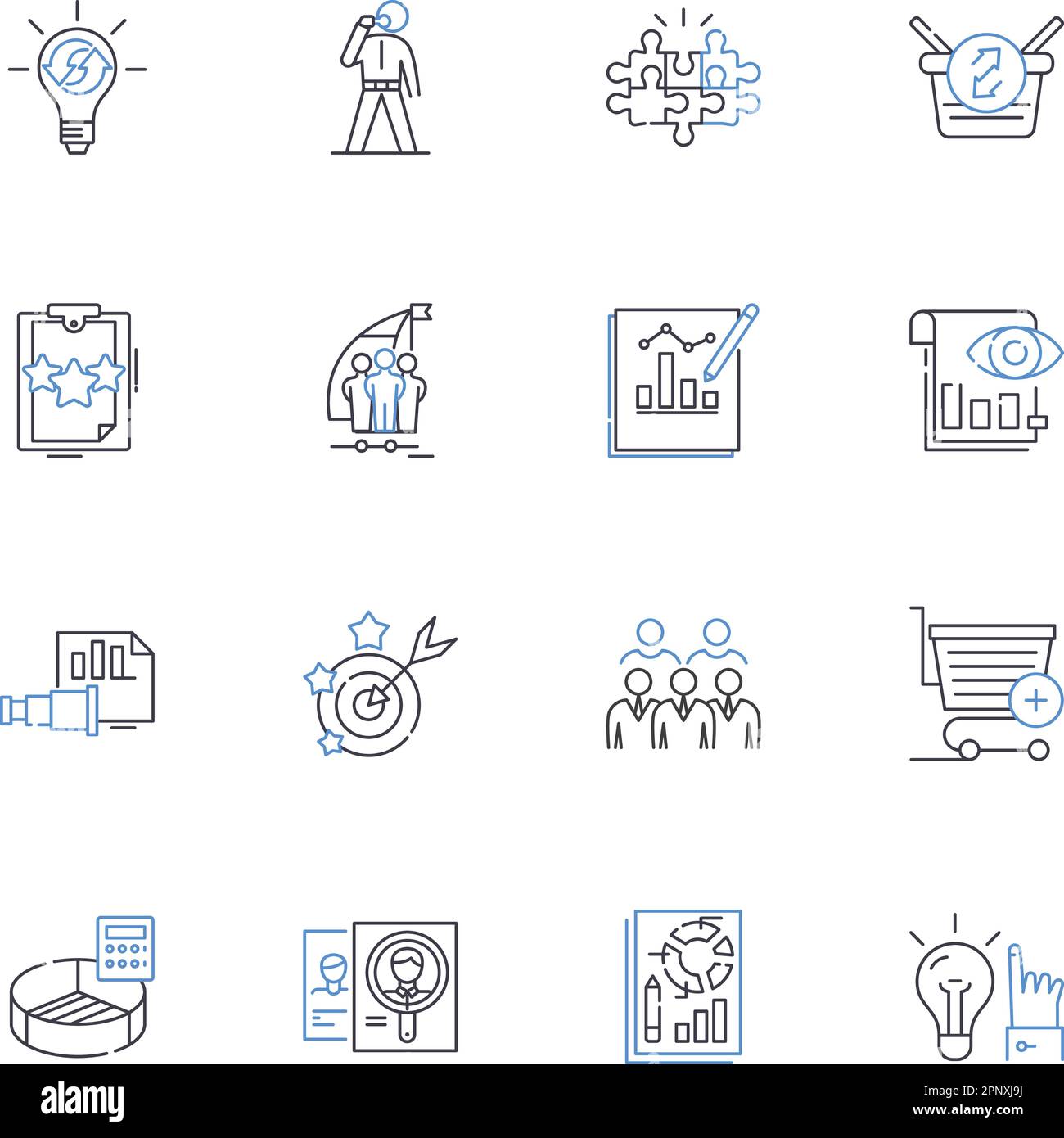 Collection d'icônes de progression et de progression. Croissance ...