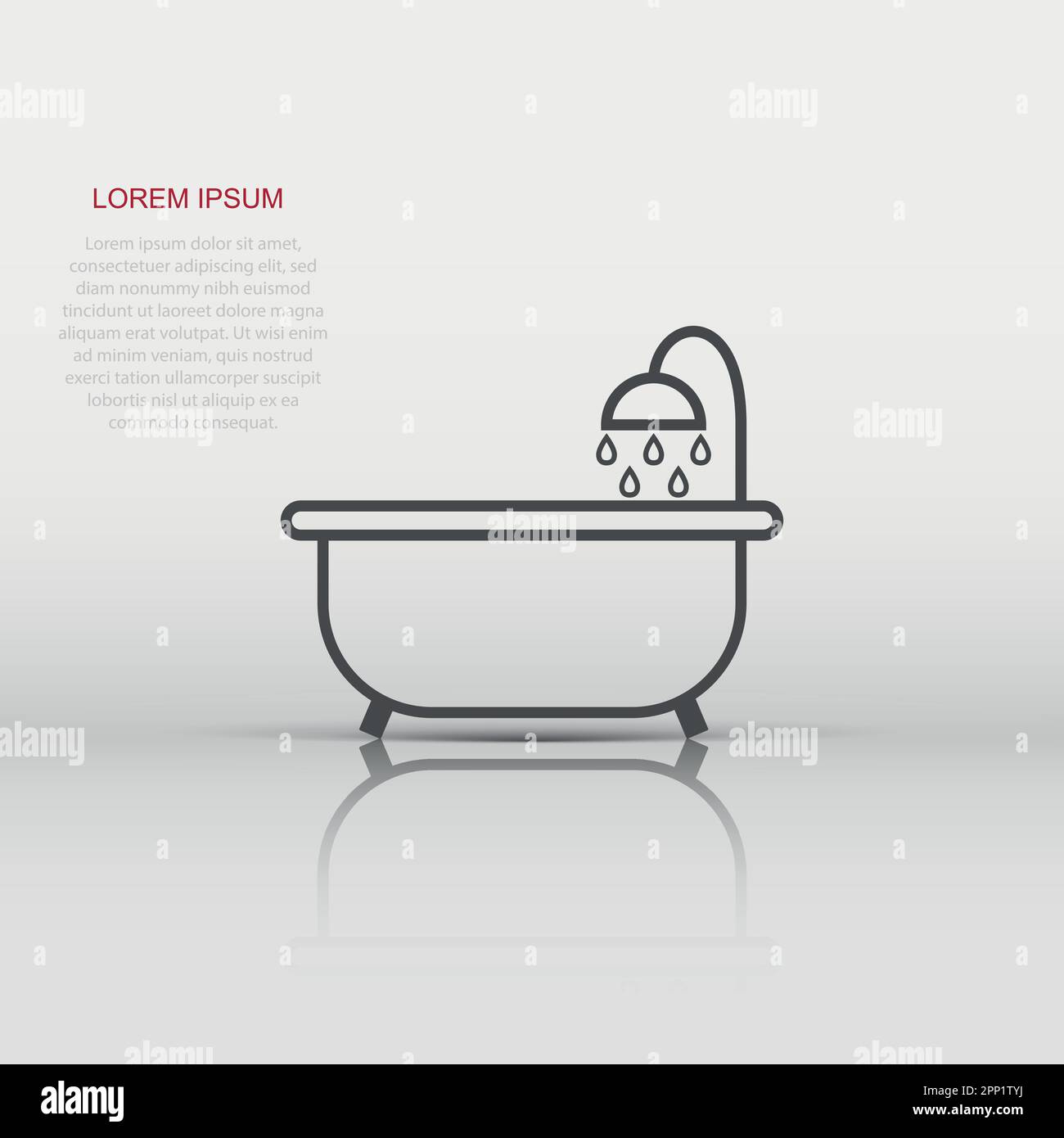 Jambes dans le bain Banque d'images vectorielles - Alamy