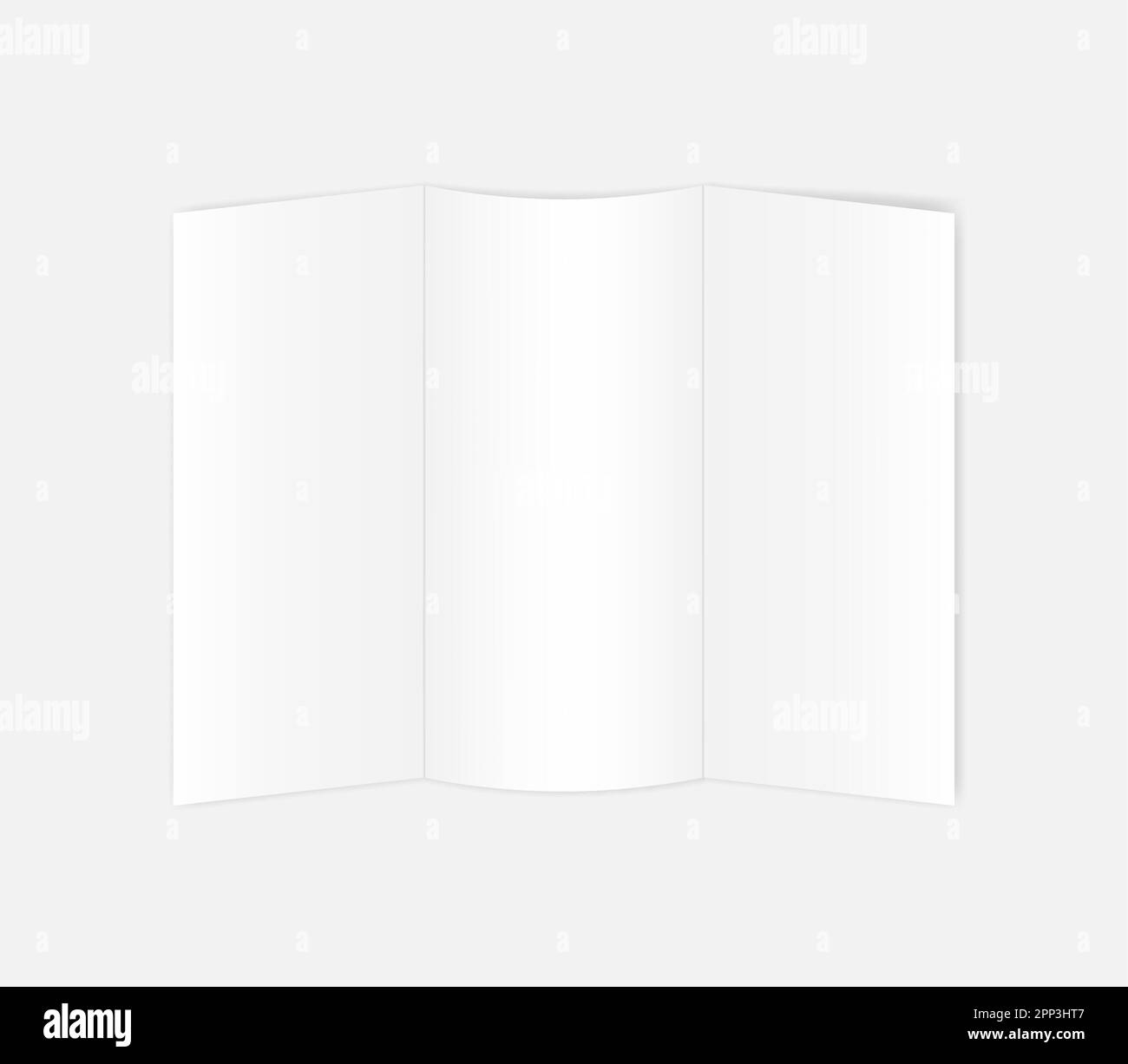 Maquette dépliant triple pli. Maquette de brochure en papier à trois ...