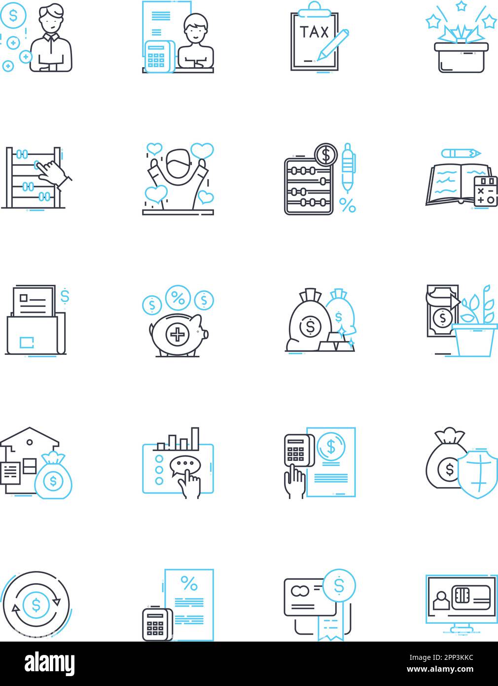 Jeu d'icônes linéaires de la méthode agile. Itératif, Scrum ...