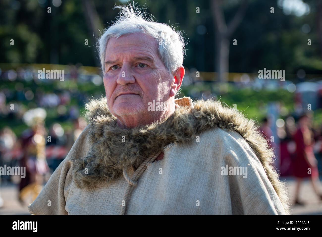 Rome, Italie, 21 avril 2023. Des personnages du monde entier unis par ...