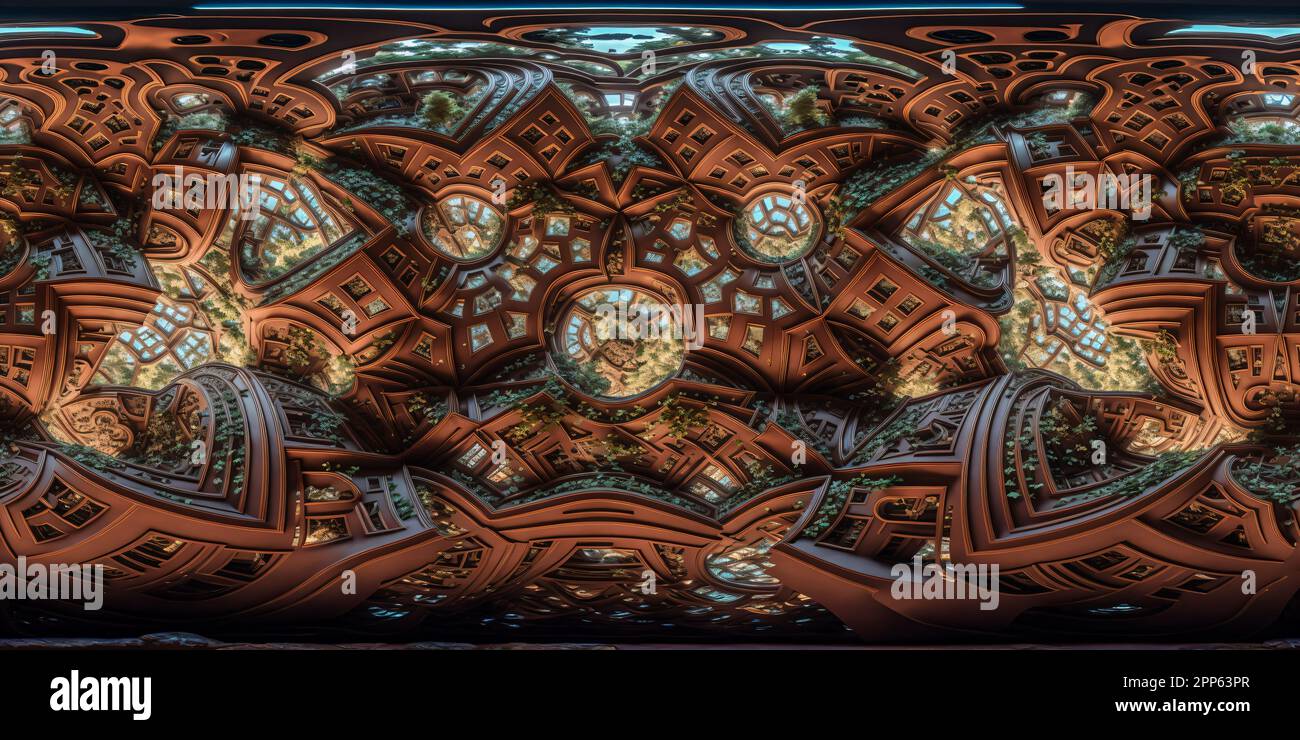 Environnement architectural Reflet d'un bâtiment dans une image miroir ...