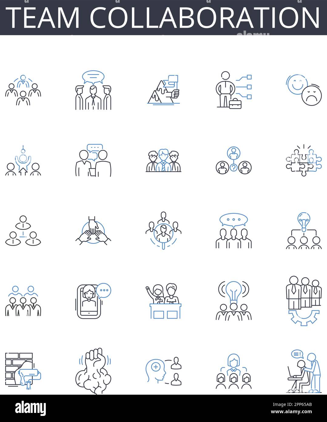 Prise en charge combinée Banque d'images vectorielles - Alamy