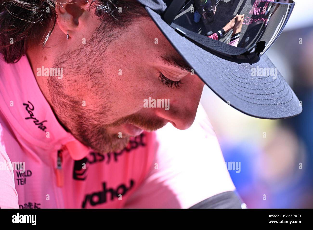 Liège, Belgique. 23rd avril 2023. Irlandais Ben Healy d'EF Education ...