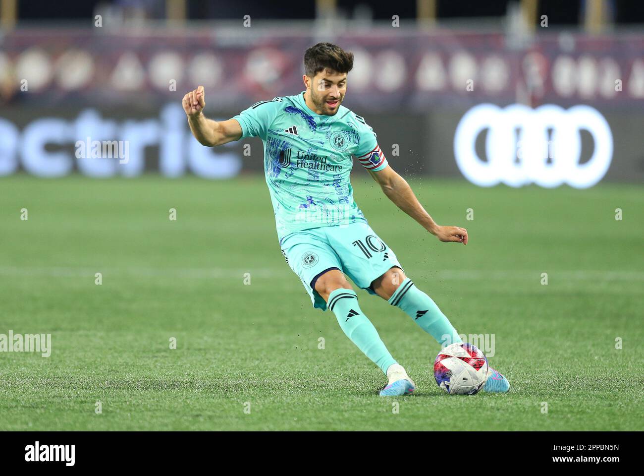 22 avril 2023 ; Foxborough, ma, États-Unis ; Milieu de terrain de la ...