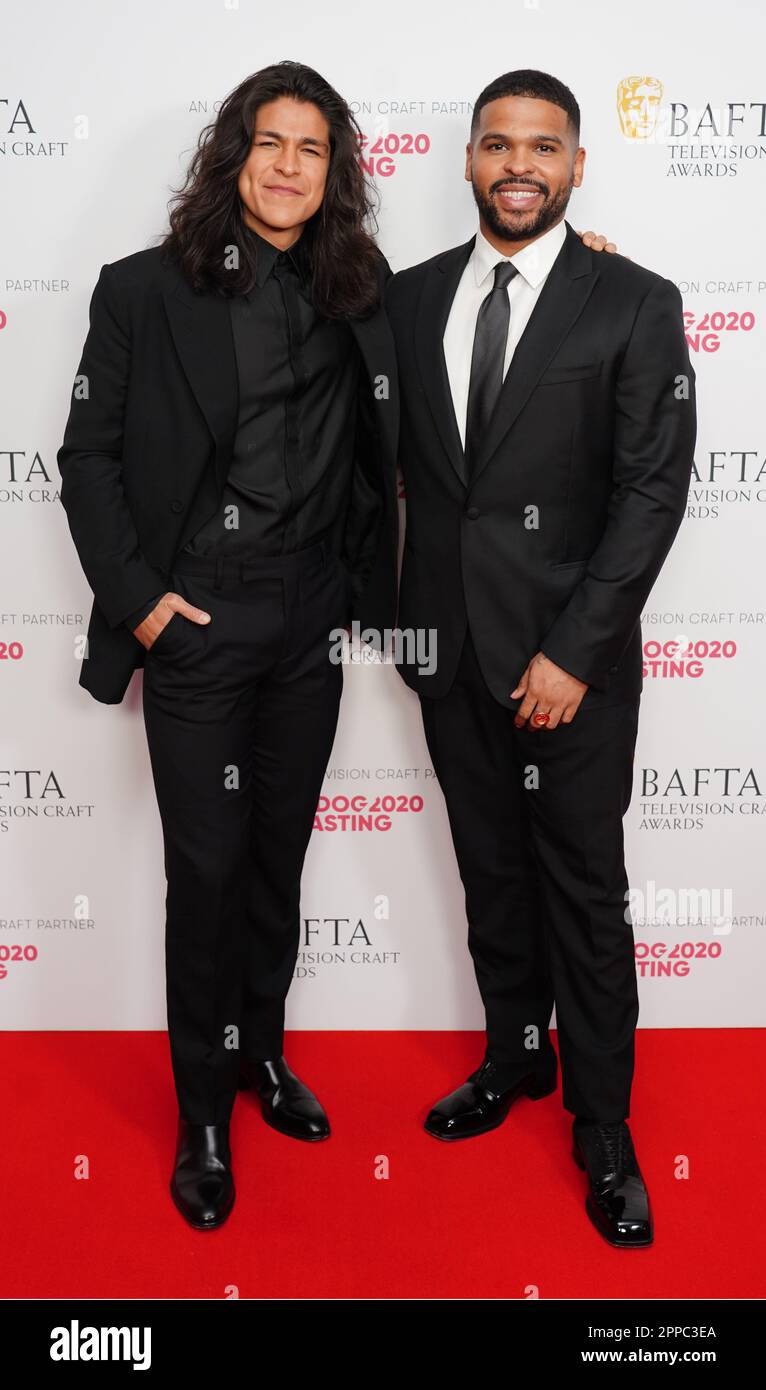 Christo Fernandez (à gauche) et Kola Bokinni lors des BAFTA Television ...