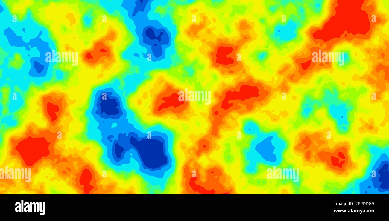 Carte abstraite de la chaleur vectorielle de la distribution du chaud ...