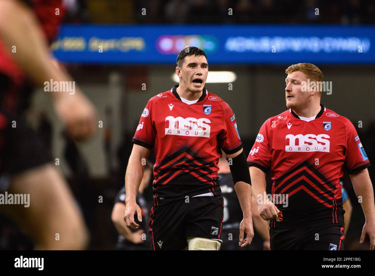 Cardiff, pays de Galles. 22nd avril 2023. SEB Davies lors du match de ...