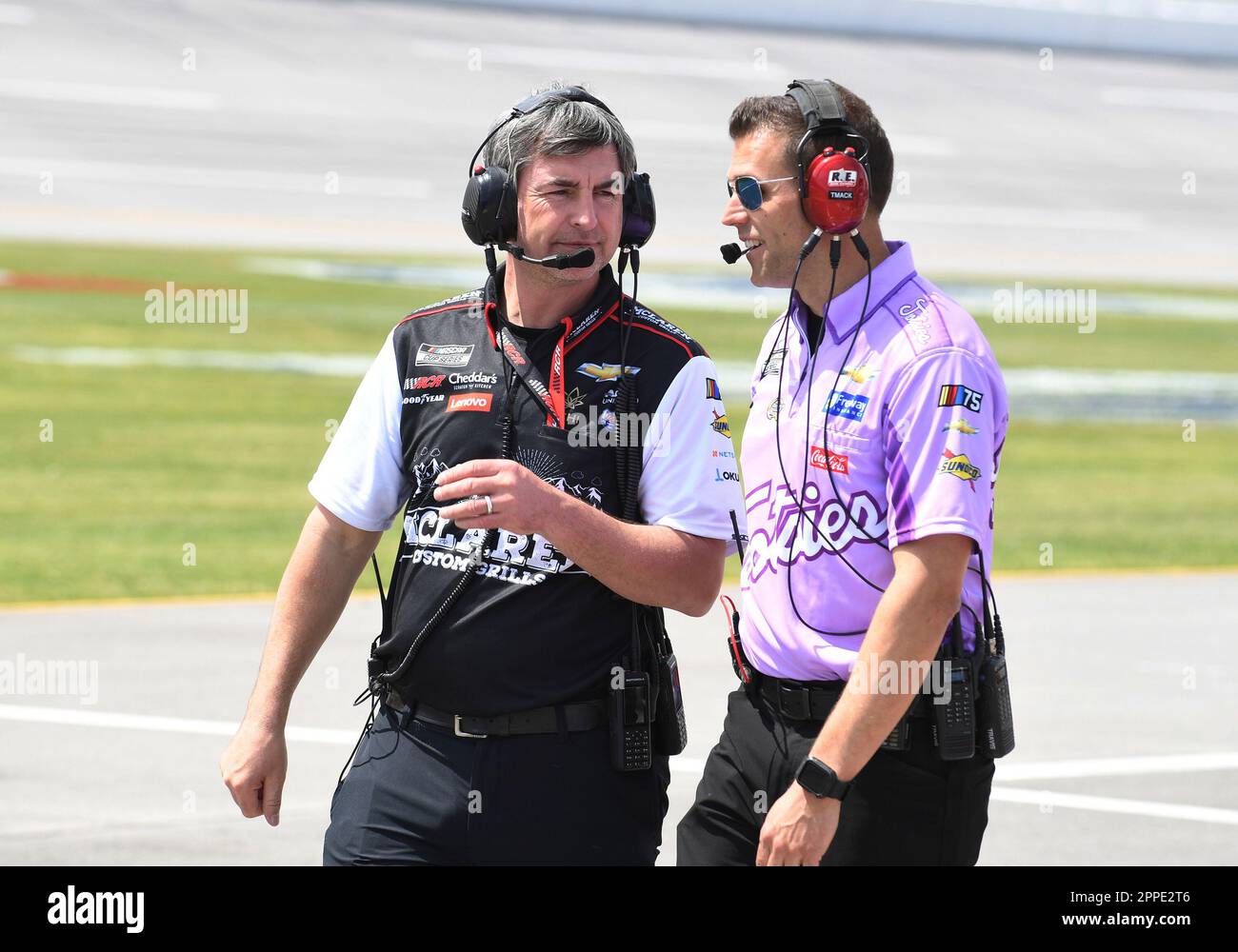 TALLADEGA, AL - APRIL 23: Randall Burdette, crew chief for Kyle Busch ...