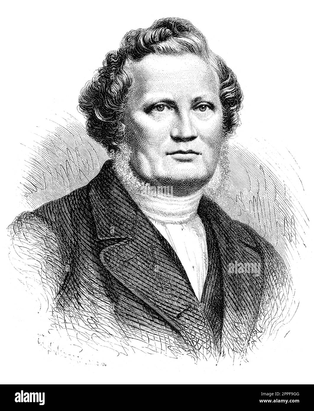 Gravure de 1868 Banque d'images noir et blanc - Alamy