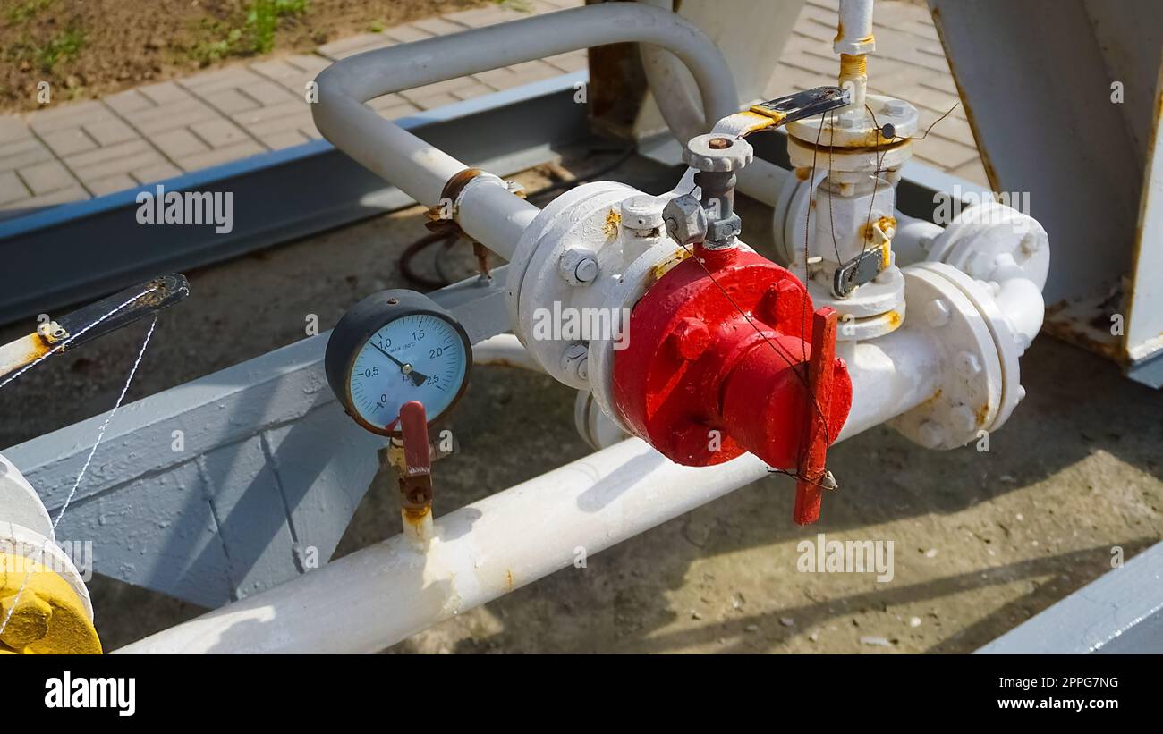 Station de gaz propane liquide. Station GPL pour le remplissage de gaz ...