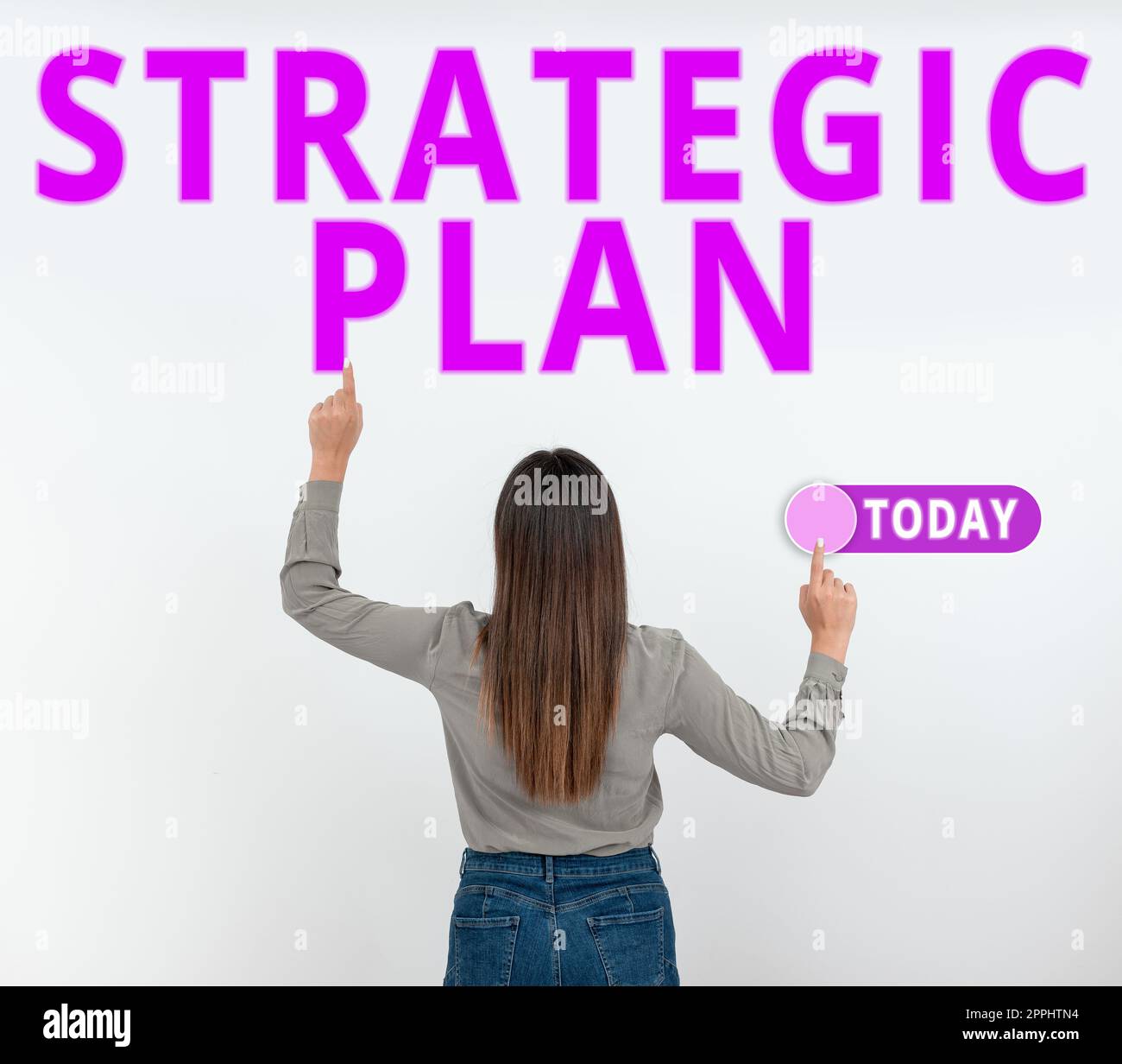 Légende conceptuelle Plan stratégique. Business présenter Un processus ...