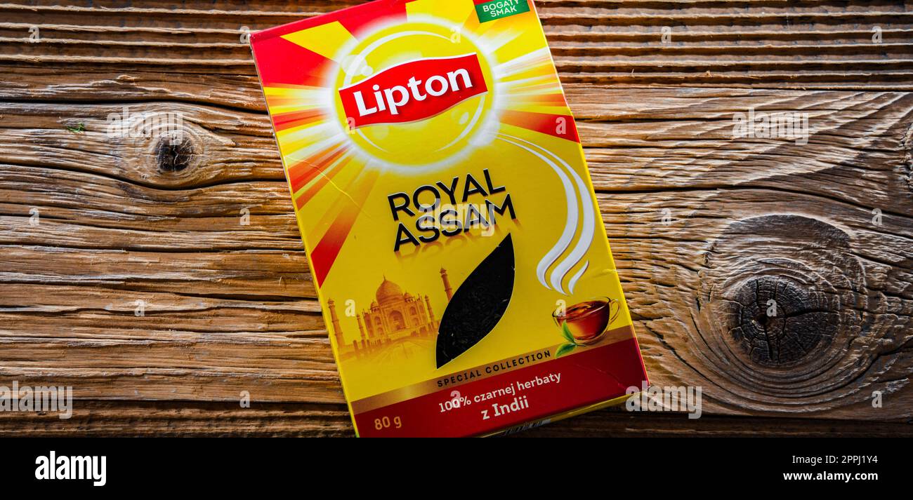 Box lipton yellow label tea Banque de photographies et d’images à haute ...