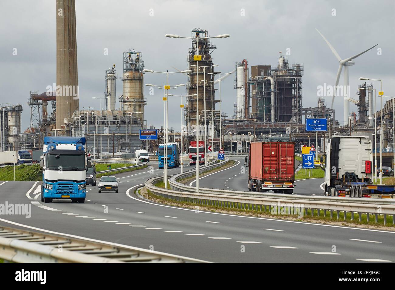 Une zone portuaire industrielle Banque de photographies et d’images à ...
