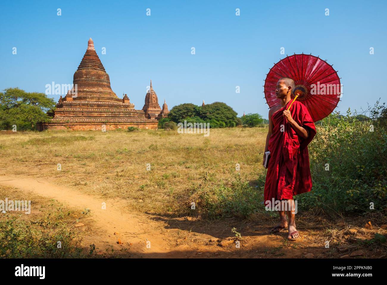 Bagan moine novice au myanmar Banque de photographies et d’images à ...
