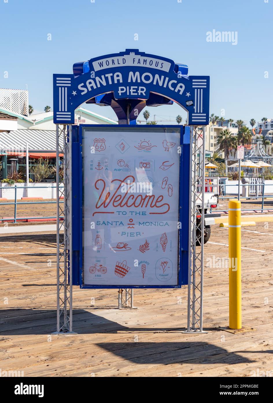 Santa monica pier sign Banque de photographies et d’images à haute ...