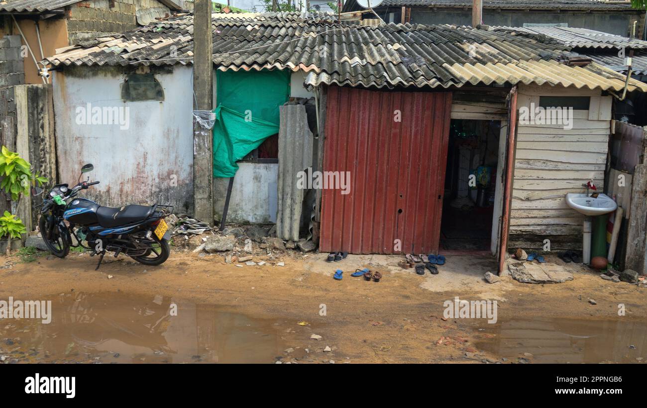 Sri Lanka, Colombo-Dec 1, 2019: Pauvre vie simple des gens ordinaires ...