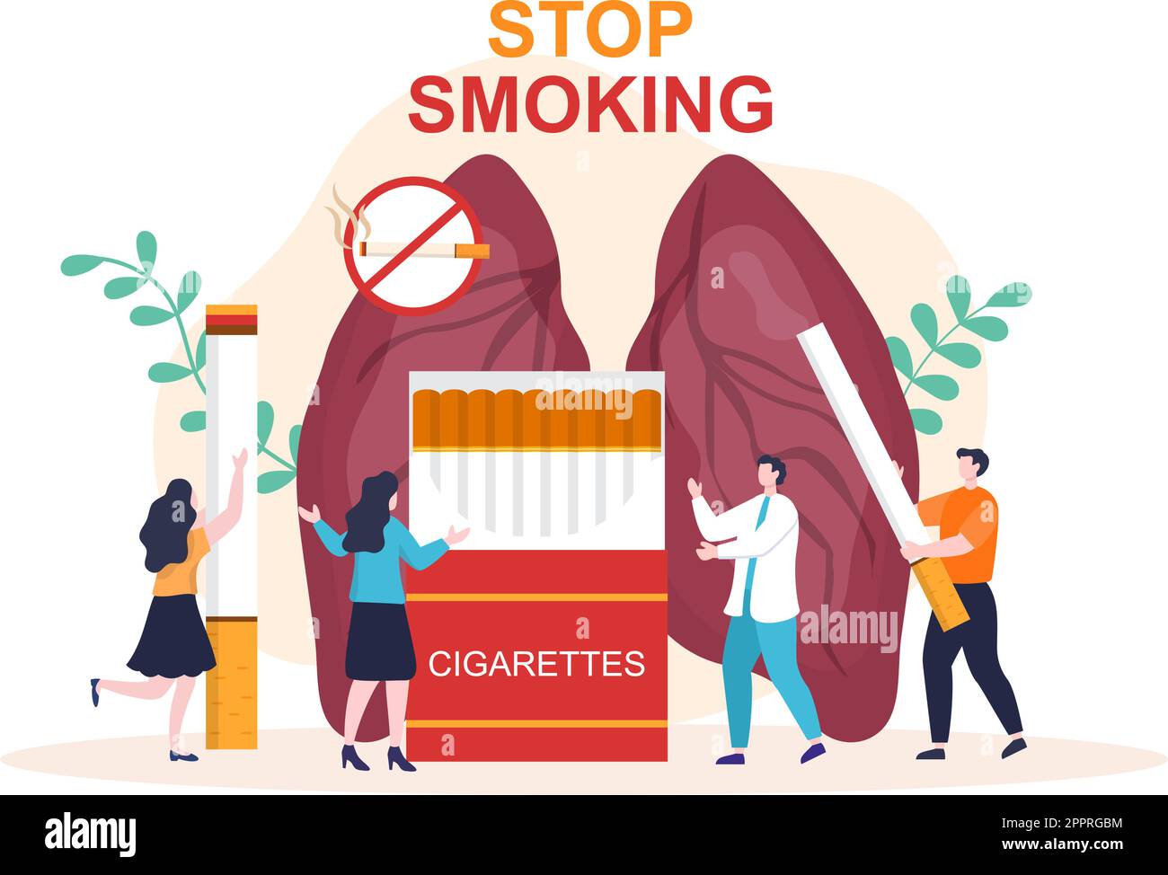 Arrêter de fumer ou pas de cigarettes pour lutter contre l'habitude ...