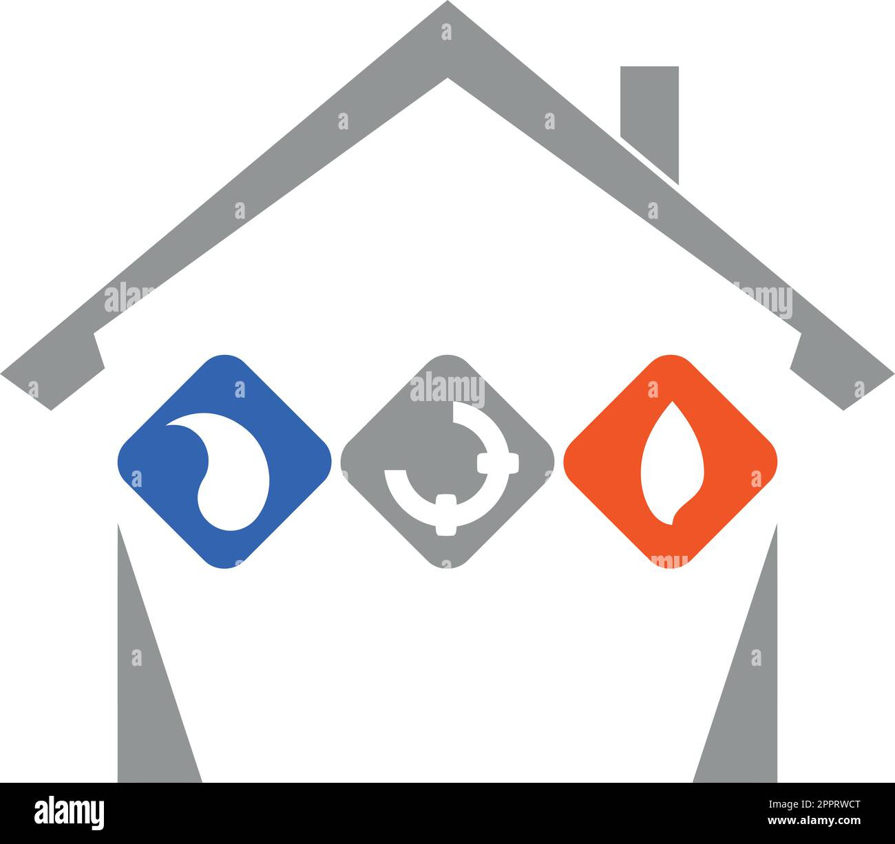 Les maisons de chauffage Banque d'images vectorielles - Alamy