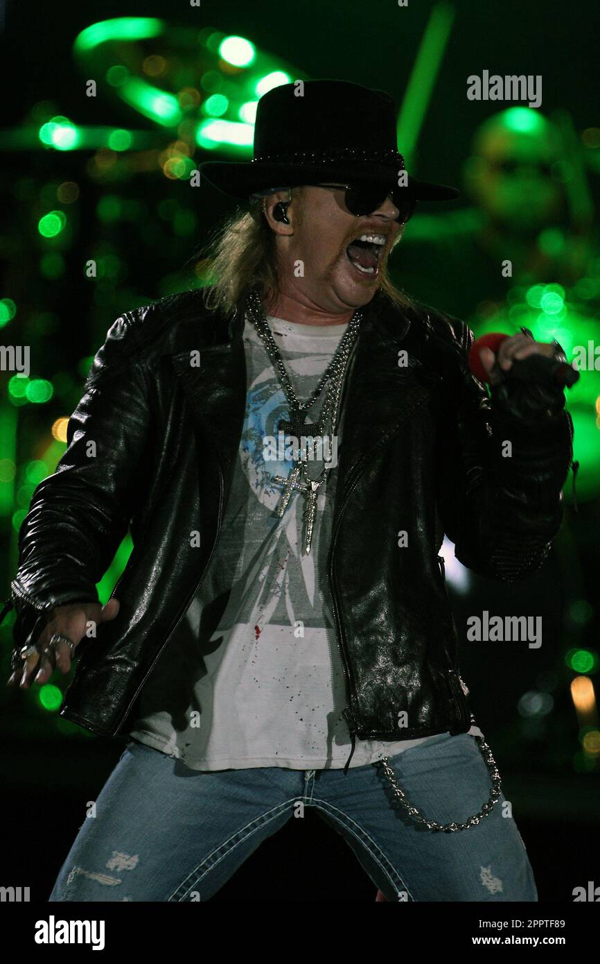 Axel Rose Guns 'N Roses en concert au stade ANZ dans le cadre de l ...