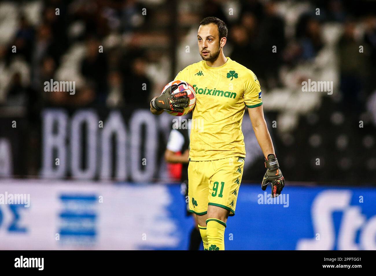 Thessalonique, Grèce. 23rd avril 2023. Alberto Brignoli, le gardien de ...