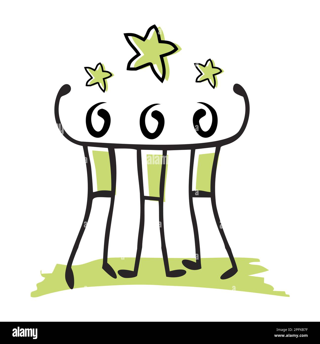 Fortune stick Banque d'images vectorielles - Alamy