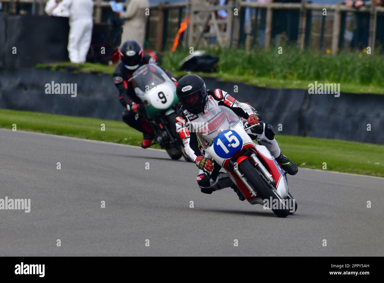 Dean Mitchell, Yamaha TZ350G, Hailwood Trophée avec le Sheene Trophy ...