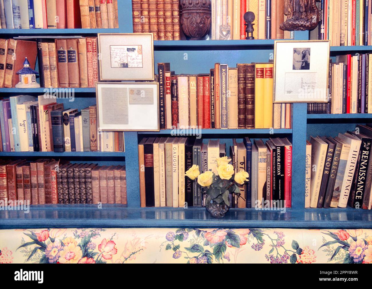 Intérieur résidentiel. Bibliothèque dans une maison privée avec ...