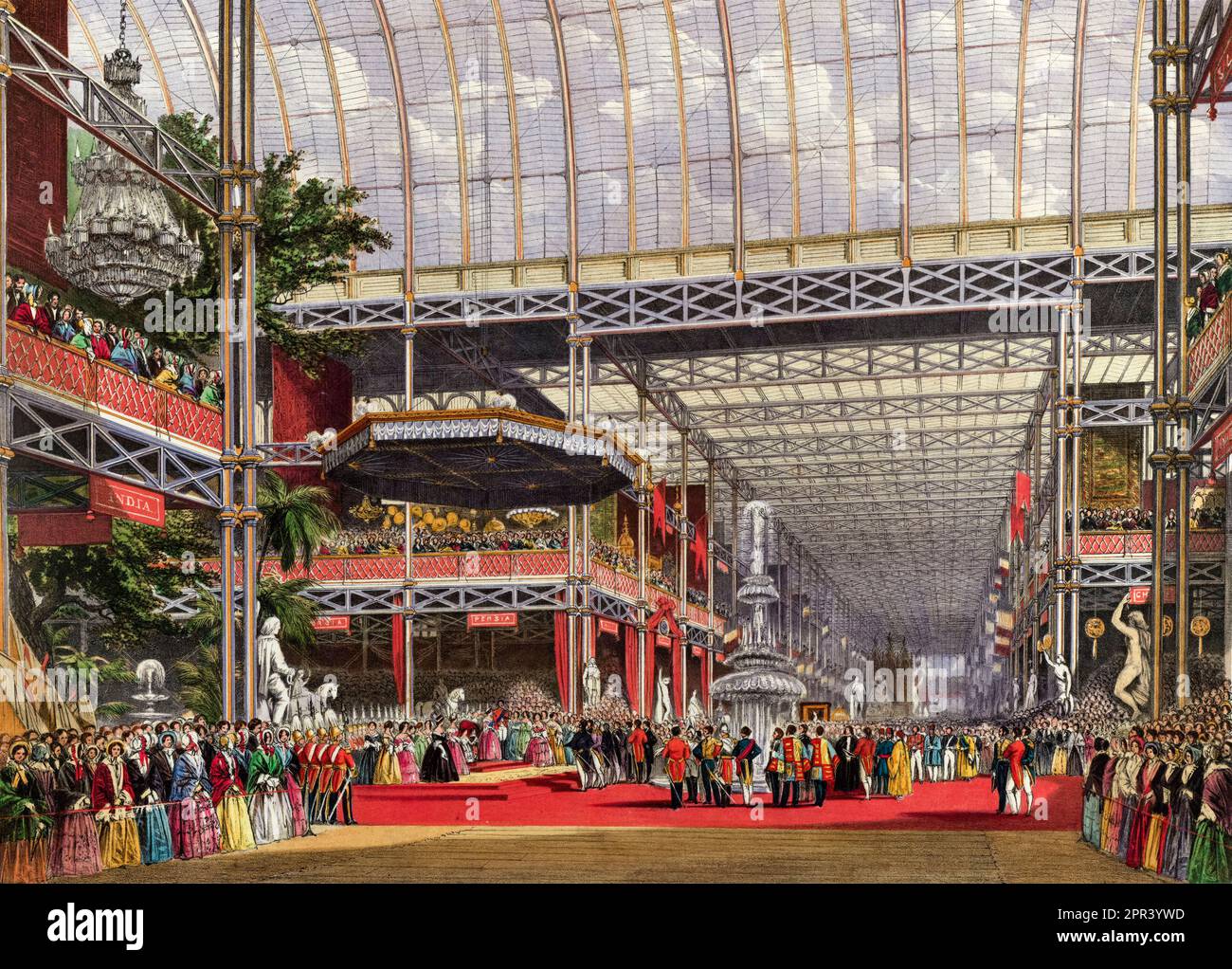La Reine Victoria et le Prince Albert inaugurent la Grande exposition ...