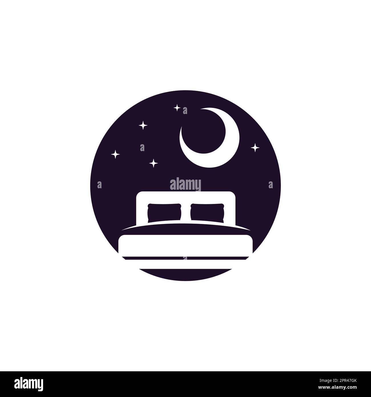 Logo de lit vectoriel. Logo de l'icône du magasin de lit Image ...