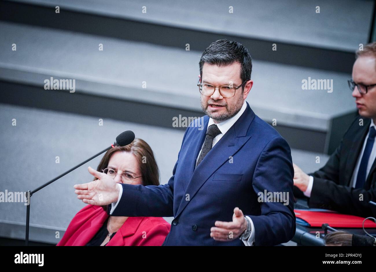 Berlin, Allemagne. 26th avril 2023. Marco Buschmann (FDP), ministre ...