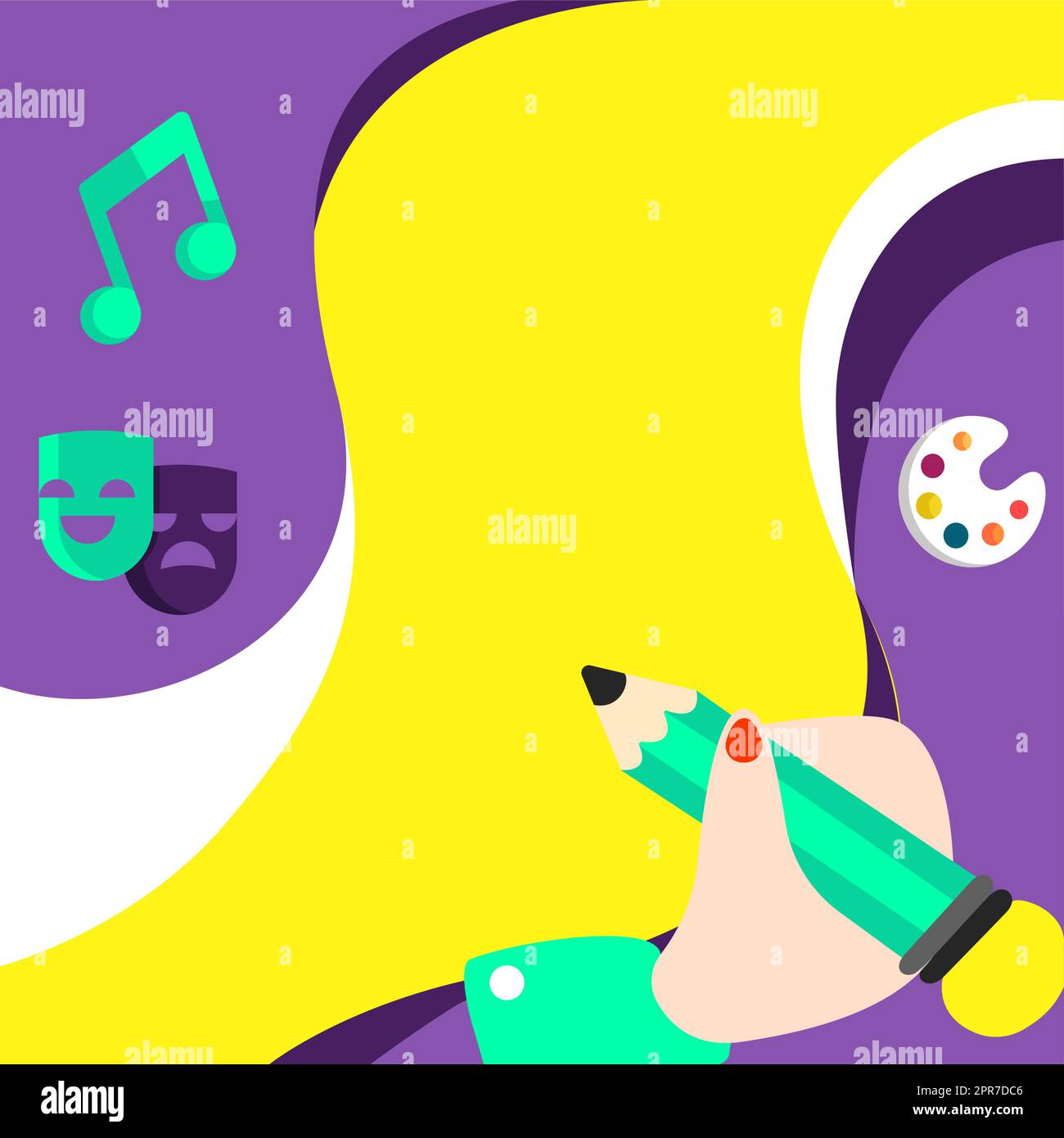 Main à l'aide de crayon élaborer des plans d'objectifs créatifs ...