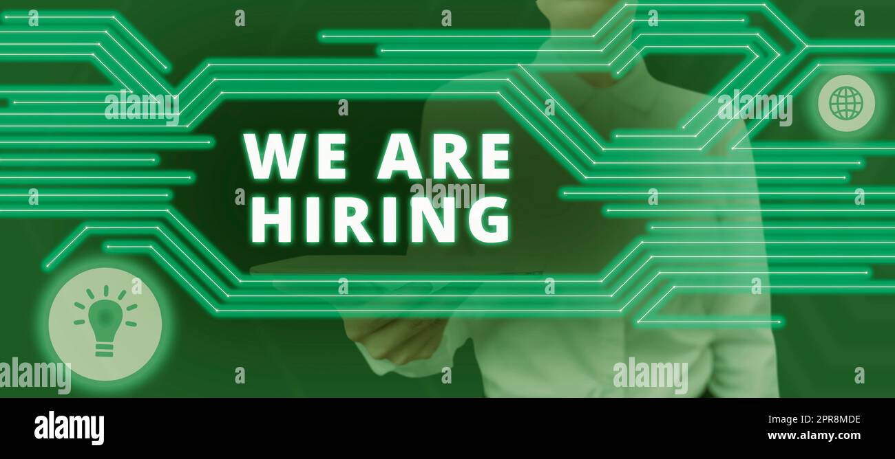 Inspiration montrant l'enseigne que nous embauchons. Approche métier Workforce voulait que les ...