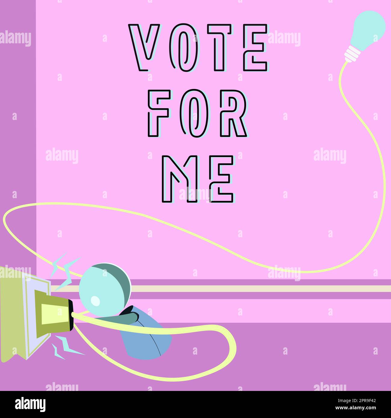 Inspiration montrant le signe vote pour moi. Vue d'ensemble de l ...