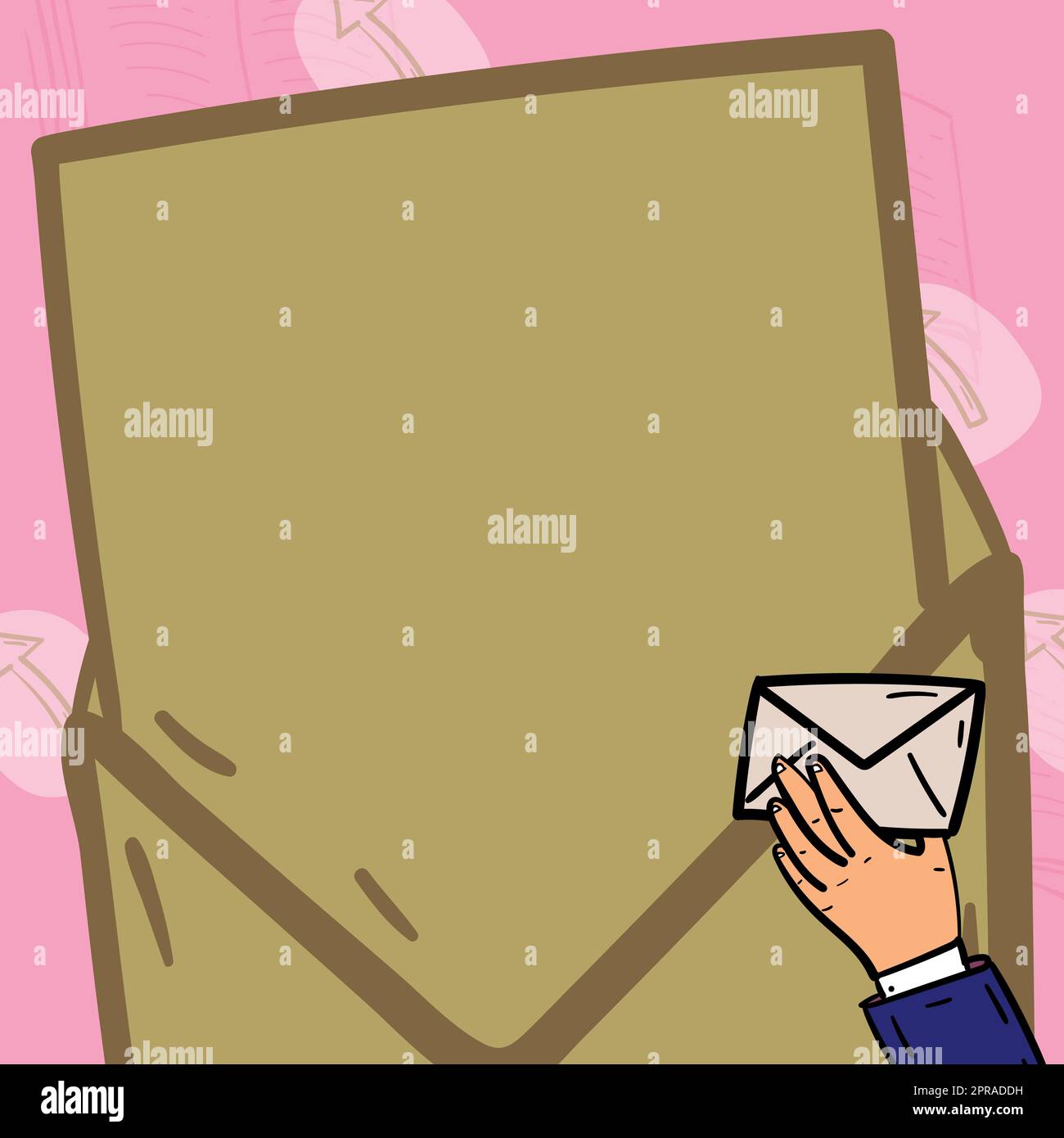 Woman Standing Drawing tient le mégaphone avec la grande bulle de ...