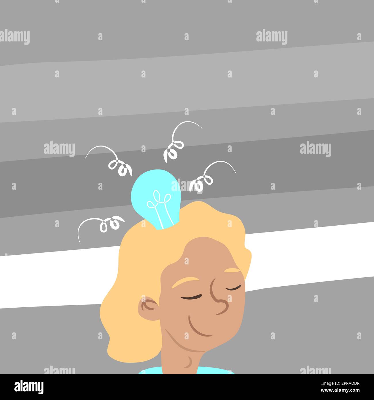 Tête avec ampoule lumineuse et idées de technologie.Lampe luminante ...