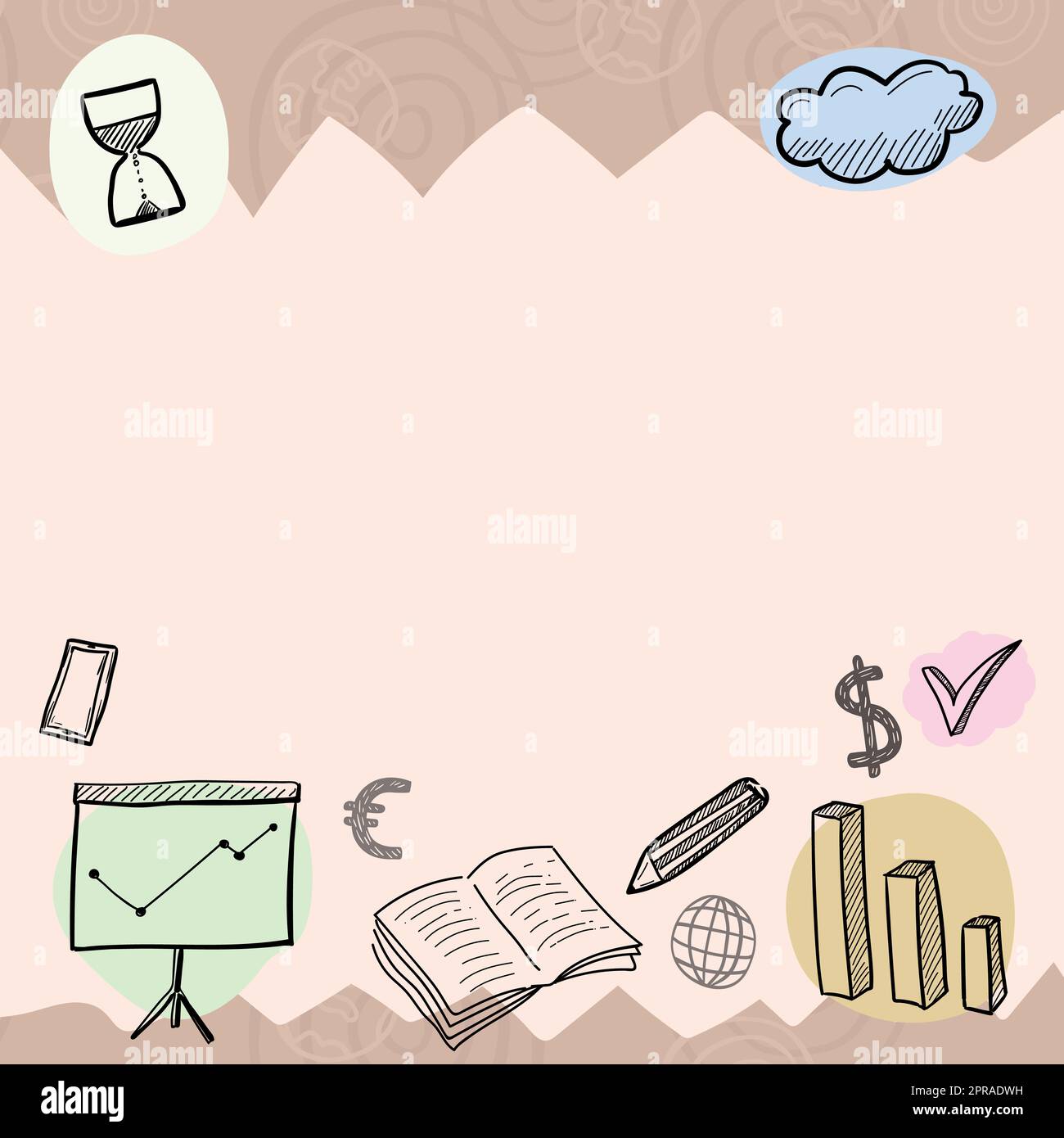 Signes financiers contre papier peint créatif avec téléphone cellulaire ...