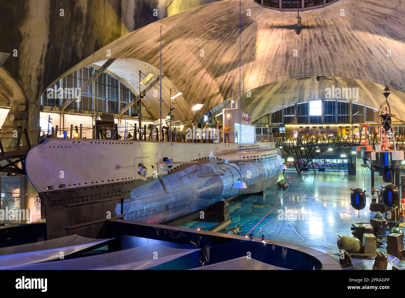 Intérieur du Musée maritime estonien. Le musée du port d'hydravion à ...